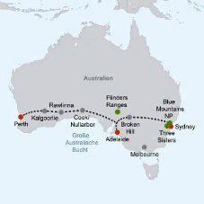 Indian Pacific von Sydney nach Perth bei bahnurlaub.de